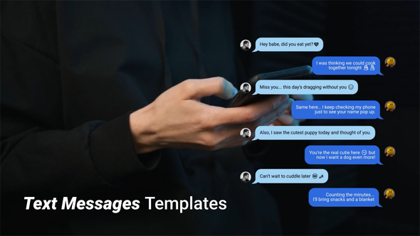 Text Messages Kit, After Effects Project Files | VideoHive